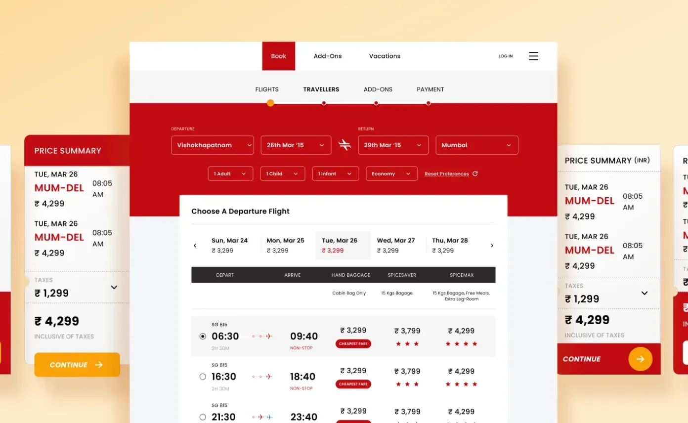 Spicejet Case Study | Spinach Experience Design