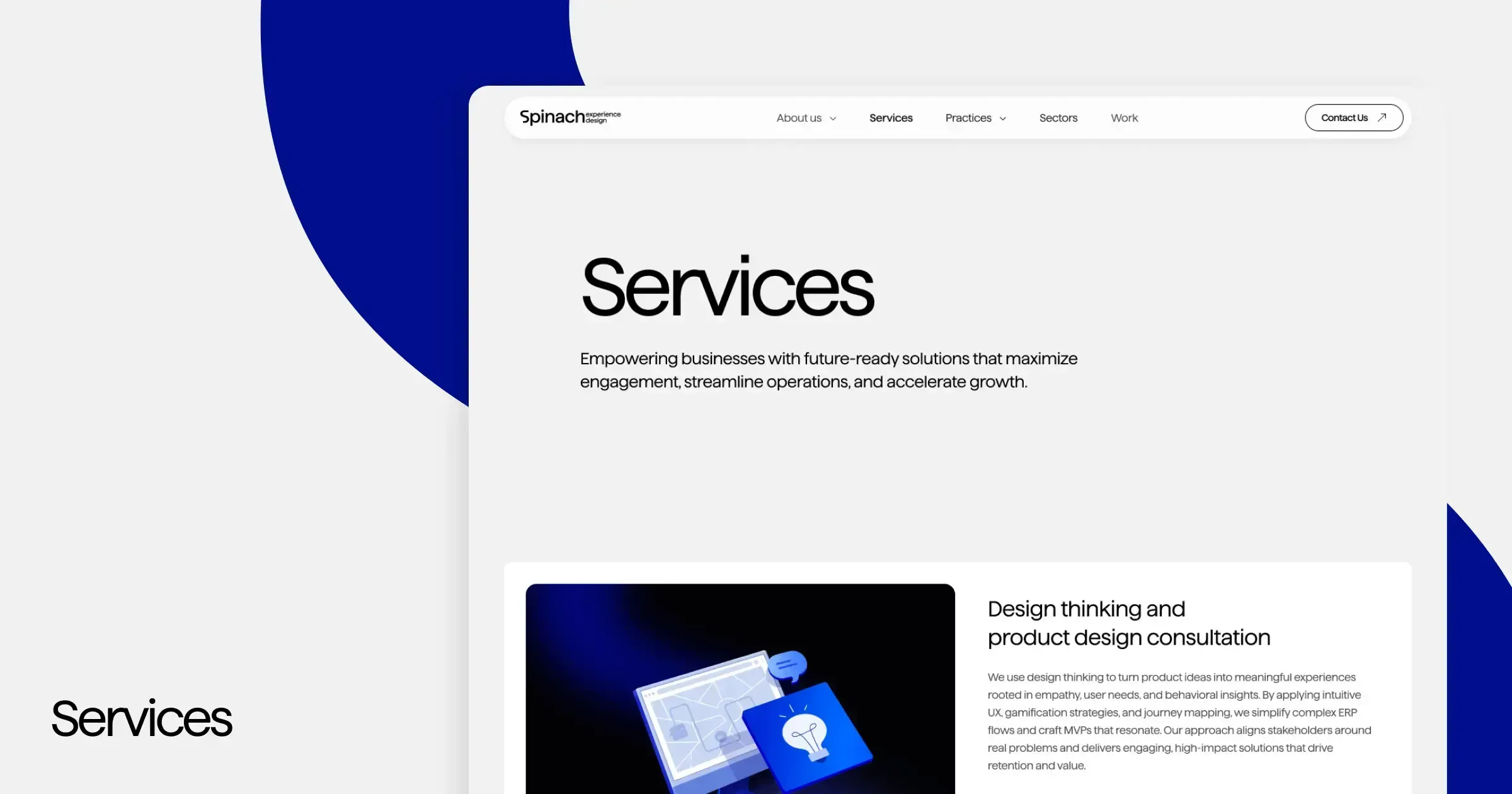 Services | Spinach Experience Design