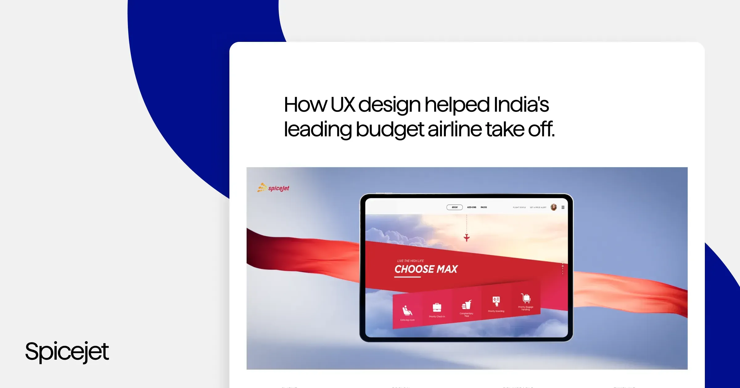 Spicejet Case Study | Spinach Experience Design